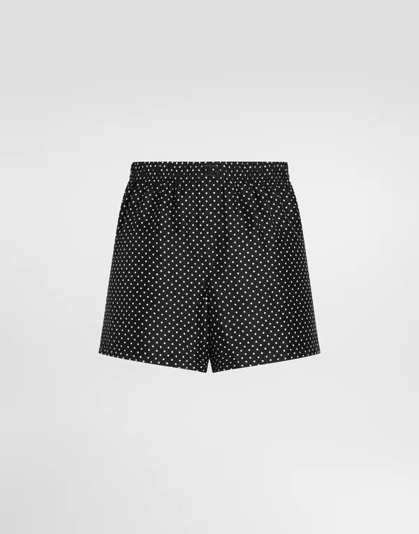 Dolce & Gabbana Polka Dot-print Silk Twill Boxer Shorts - Multicolor