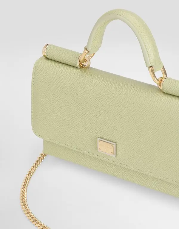 Dolce & Gabbana Dauphine Calfskin Phone Bag Collection Leather