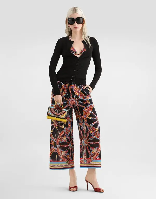 Dolce & Gabbana Ribbed Viscose Knit Cardigan
