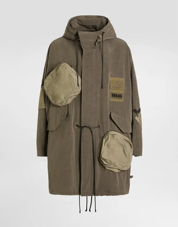 Dolce & Gabbana Hooded Parka Coats And Jackets