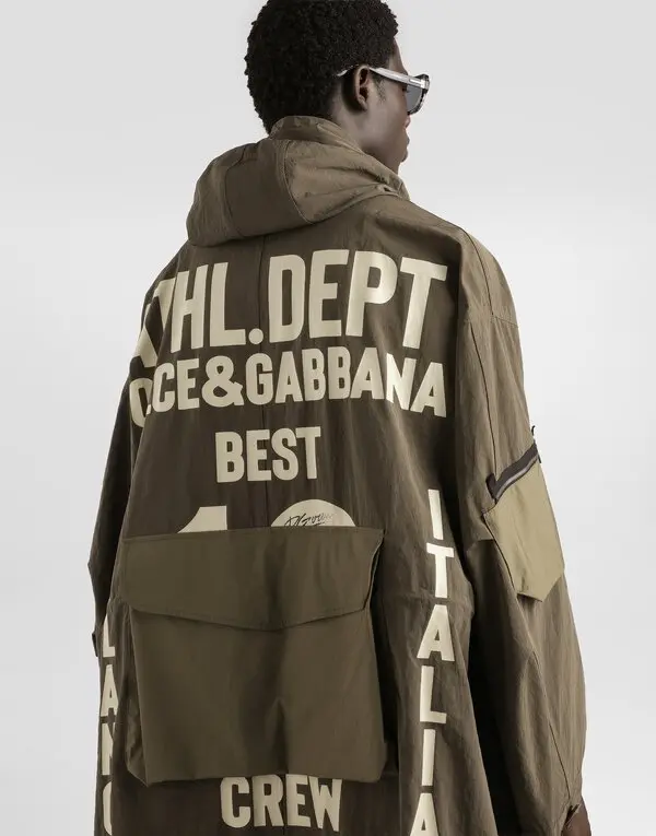 Dolce & Gabbana Hooded Parka Coats And Jackets