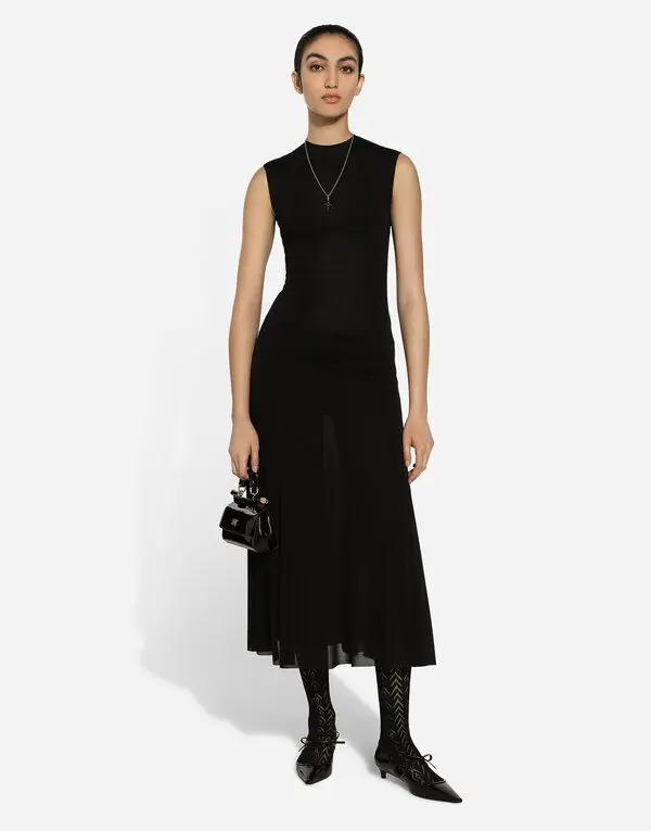 Dolce & Gabbana Light Viscose Jersey Calf-length Dress