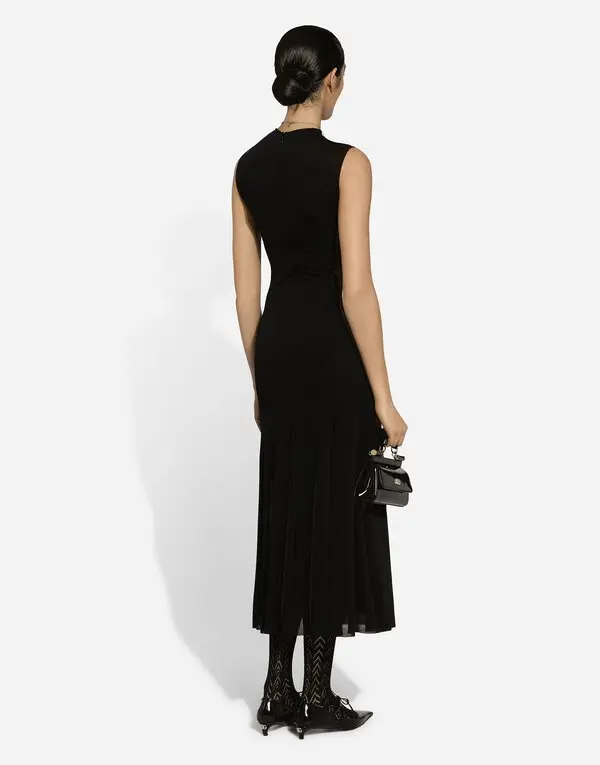 Dolce & Gabbana Light Viscose Jersey Calf-length Dress