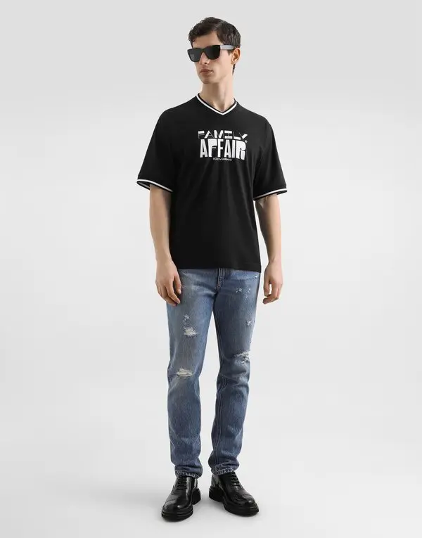 Dolce & Gabbana Regular Cotton Jeans Denim Multi-colored
