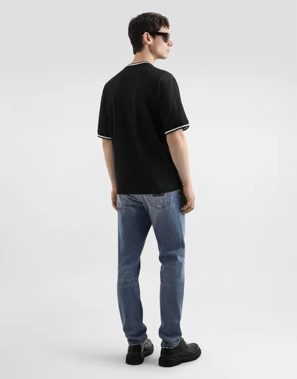 Dolce & Gabbana Regular Cotton Jeans Denim Multi-colored