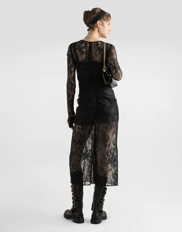 Dolce & Gabbana Floral Lace Dress