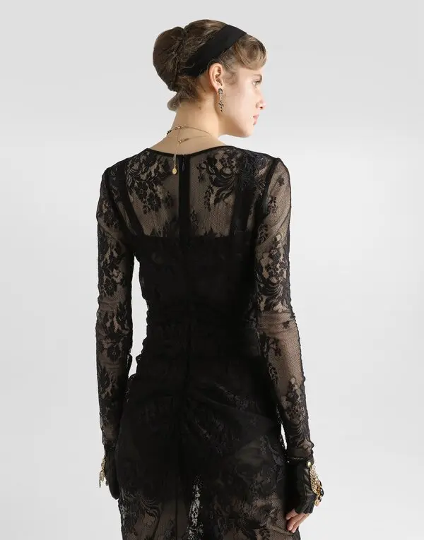 Dolce & Gabbana Floral Lace Dress