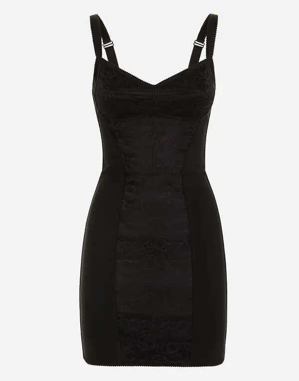 Dolce & Gabbana Corset-style Slip Dress Dresses Satin - Black