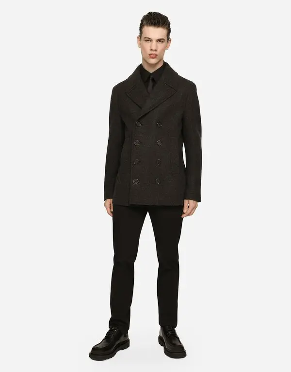 Dolce & Gabbana Double-breasted Wool Pea Coat
