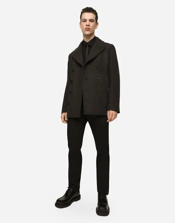 Dolce & Gabbana Double-breasted Wool Pea Coat
