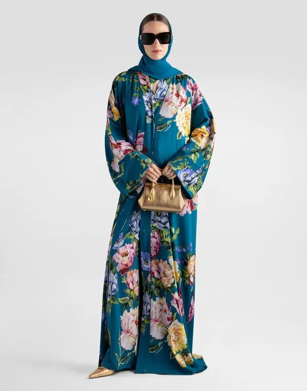 Dolce & Gabbana Peony-print Silk Vanity Trousers Collection