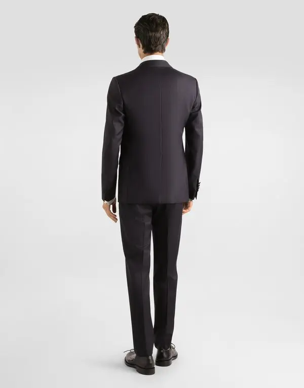 Dolce & Gabbana Double-breasted Sicilia Light Jacket In Pinstriped Wool Suits And Blazers Multi-colored