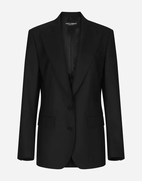 Dolce & Gabbana Single-breasted Woolen Jacket Blazers