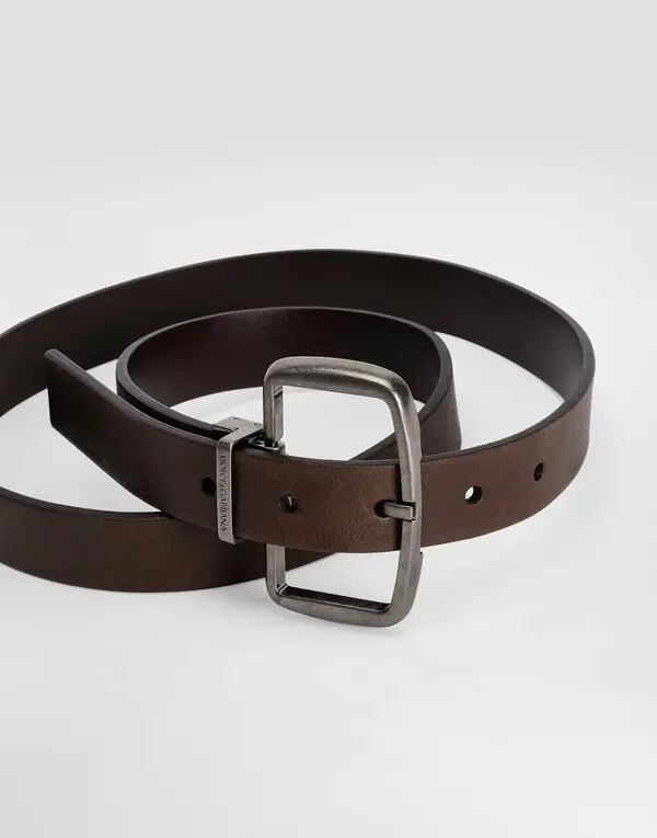 Dolce & Gabbana Calfskin Belt Belts - Brown