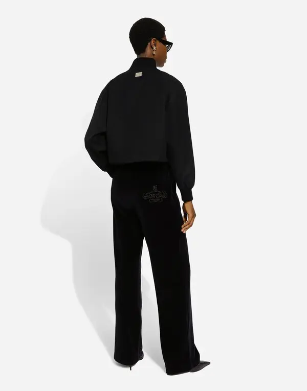 Dolce & Gabbana Cotton Chenille Jogging Pants With Dg Logo
