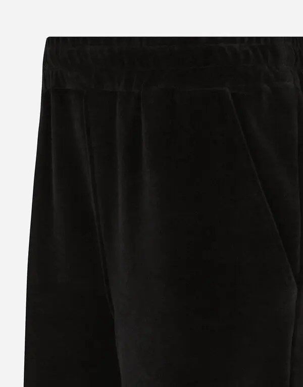 Dolce & Gabbana Cotton Chenille Jogging Pants With Dg Logo