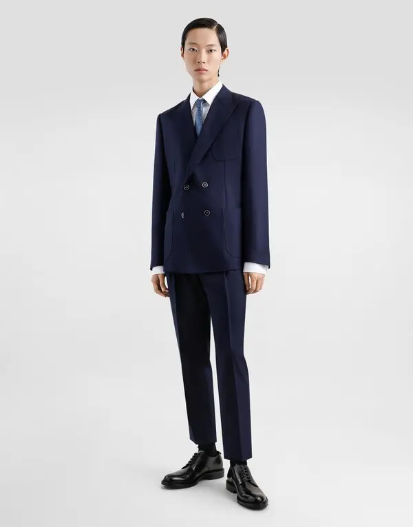 Dolce & Gabbana Wool Pants With Double Darts Pants And Shorts