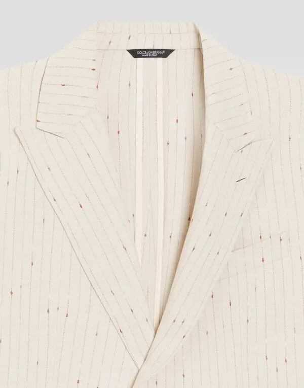 Dolce & Gabbana Single-breasted Pinstripe Finish Jacket Suits And Blazers