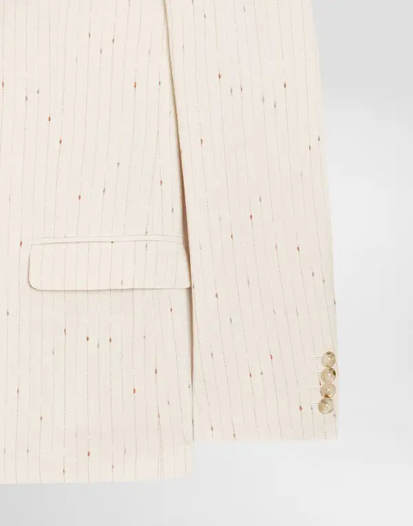 Dolce & Gabbana Single-breasted Pinstripe Finish Jacket Suits And Blazers