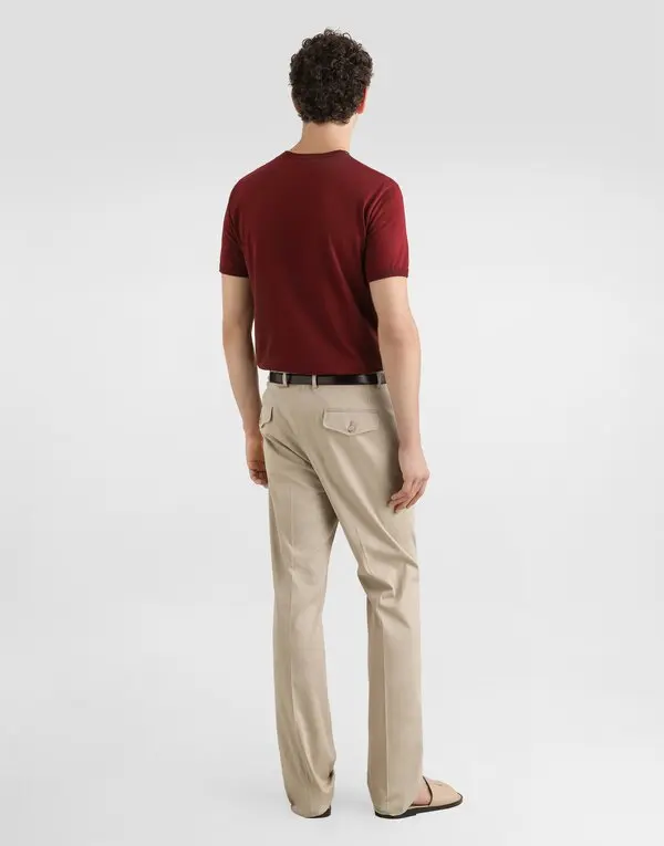 Dolce & Gabbana Cotton T-shirt T-shirts And Polos Burgundy Cotton - Bordeaux