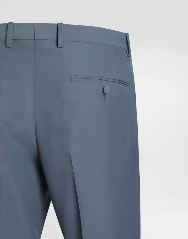 Dolce & Gabbana Wool Poplin Trousers Pants And Shorts