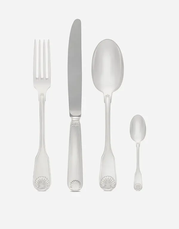 Dolce & Gabbana 4-piece German Silver Flatware Set Cutlery Sets - Multicolor
