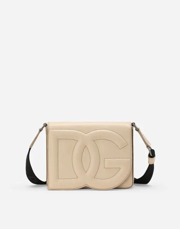 Dolce & Gabbana Medium Dg Logo Bag Crossbody Bag Crossbody Bags - Beige