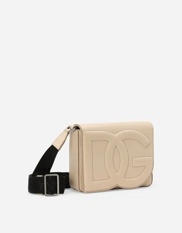 Dolce & Gabbana Medium Dg Logo Bag Crossbody Bag Crossbody Bags - Beige