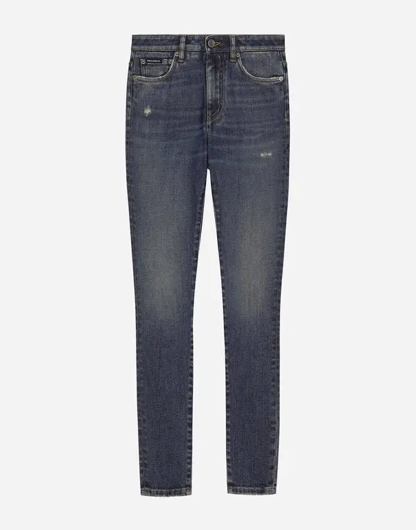 Dolce & Gabbana Skinny Cotton Denim Jeans