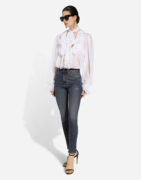 Dolce & Gabbana Skinny Cotton Denim Jeans