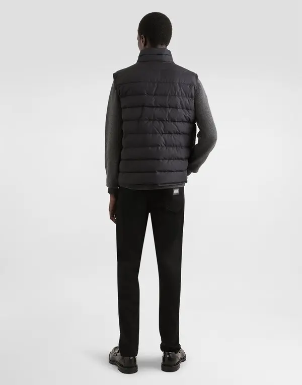 Dolce & Gabbana Quilted Nylon Vest With Branded Tag