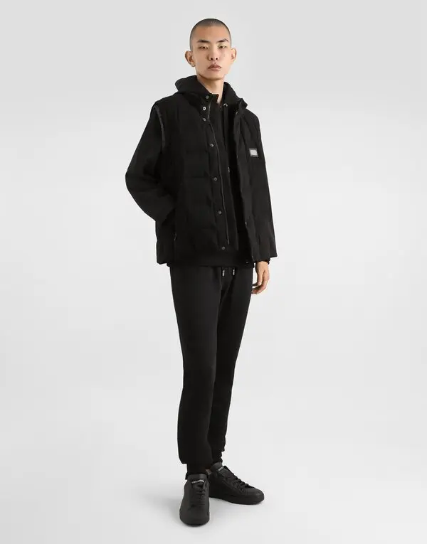 Dolce & Gabbana Quilted Jersey Vest With Logo Tag