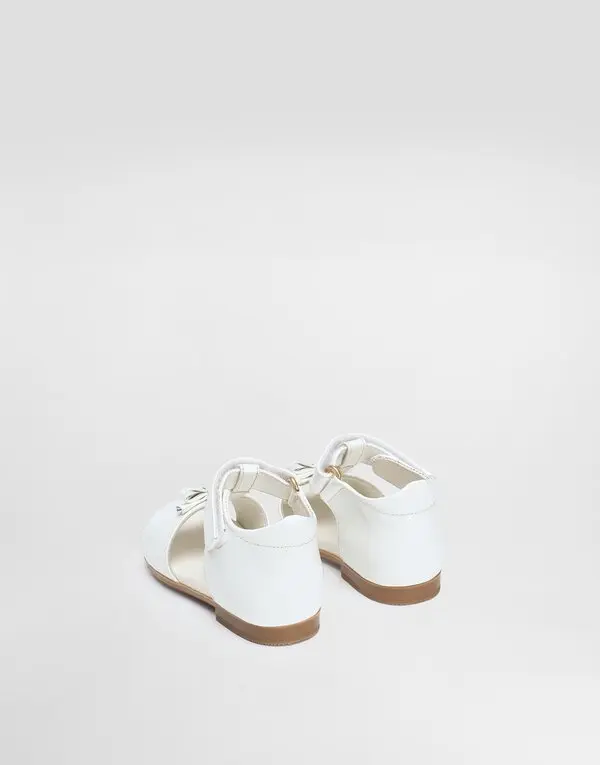 Dolce & Gabbana Patent Leather Sandals Shoes Leather