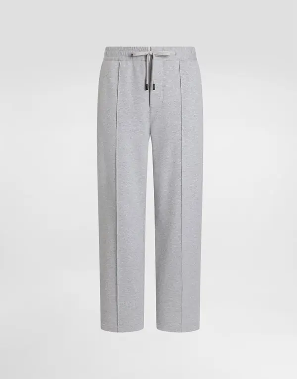 Dolce & Gabbana Melange Fleece Jogging Trousers Pants And Shorts Gray - Grey