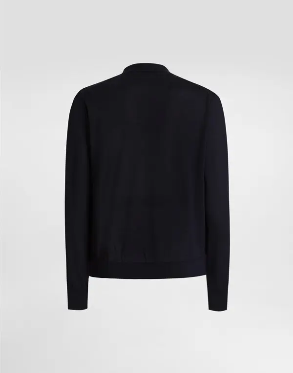 Dolce & Gabbana Cashmere Polo Shirt Sweaters And Cardigans - Blue