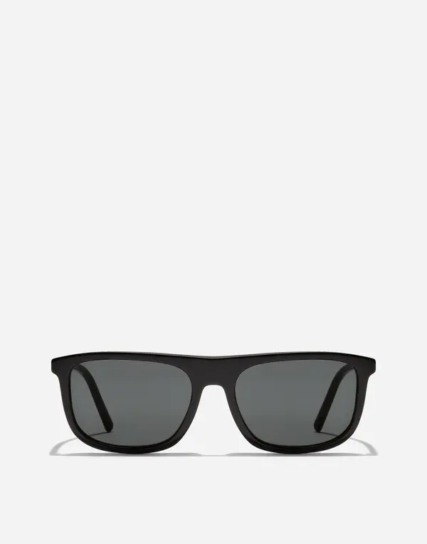 Dolce & Gabbana Acetate Rectangular Sunglasses - Black