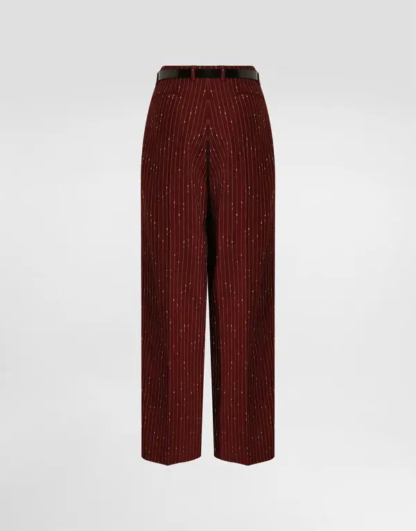 Dolce & Gabbana Pinstripe Trousers Pants And Shorts Multi-colored - Multicolor