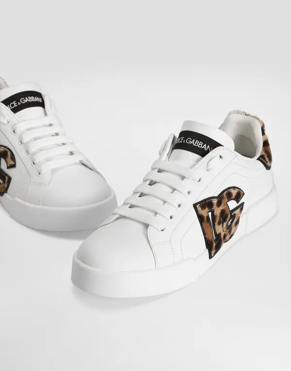 Dolce & Gabbana Portofino Light Strobel Leather Sneakers Sneakers