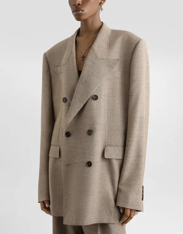 Dolce & Gabbana Double-breasted Sicilia Tweed Jacket