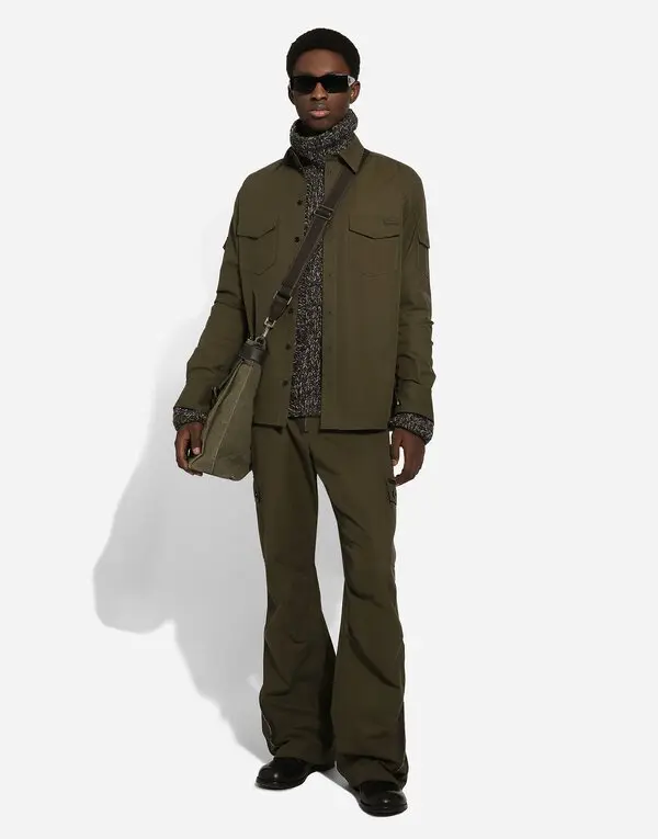 Dolce & Gabbana Technical Fabric Shirt With Pockets Shirts