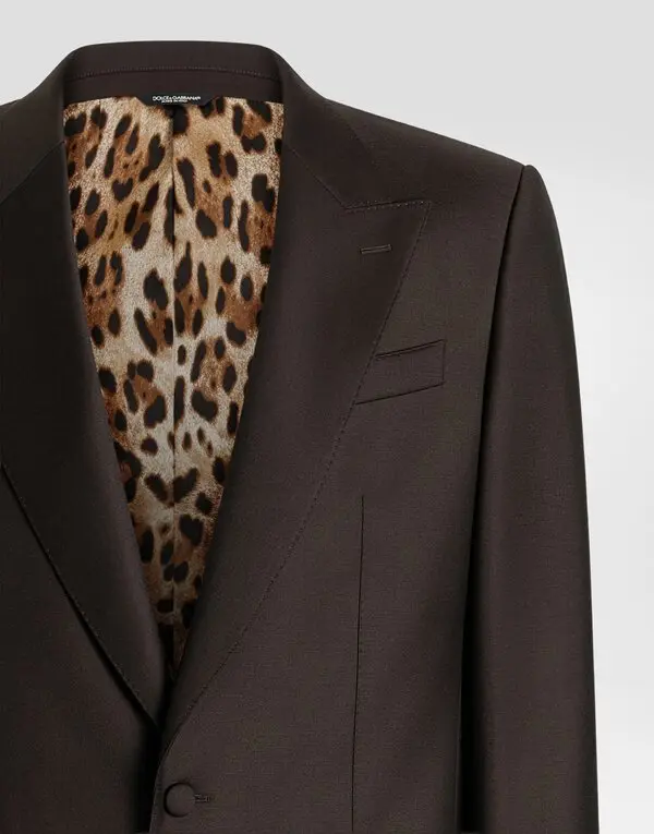 Dolce & Gabbana Single-breasted Sicilia Light Jacket In Light Wool Suits And Blazers