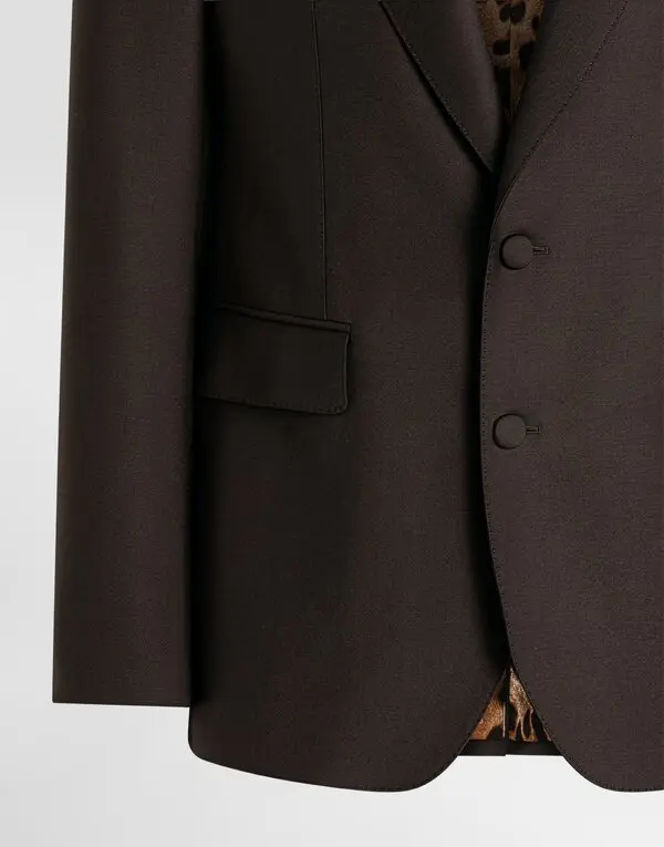 Dolce & Gabbana Single-breasted Sicilia Light Jacket In Light Wool Suits And Blazers