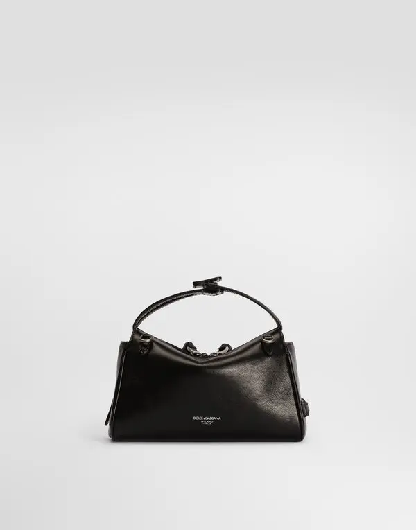Dolce & Gabbana Vittoria Calfskin Handbag Collection - Black