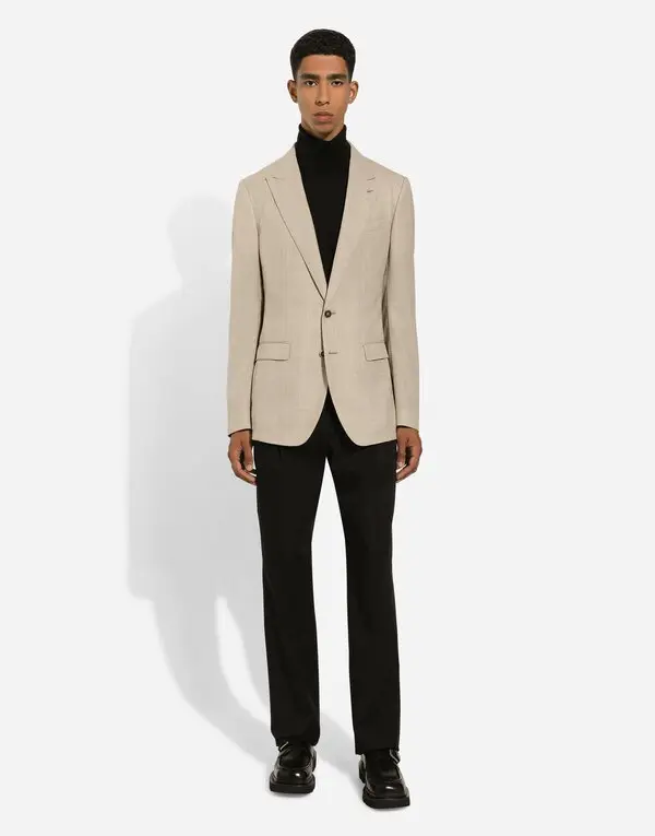 Dolce & Gabbana Single-breasted Wool Taormina-fit Jacket Suits And Blazers