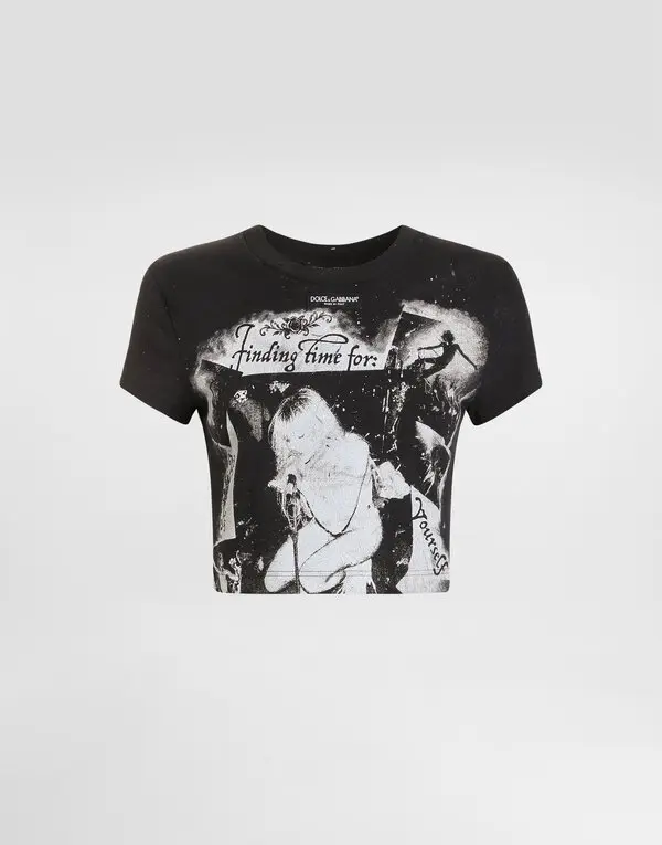Dolce & Gabbana Graphic Print Jersey T-shirt - Multicolor