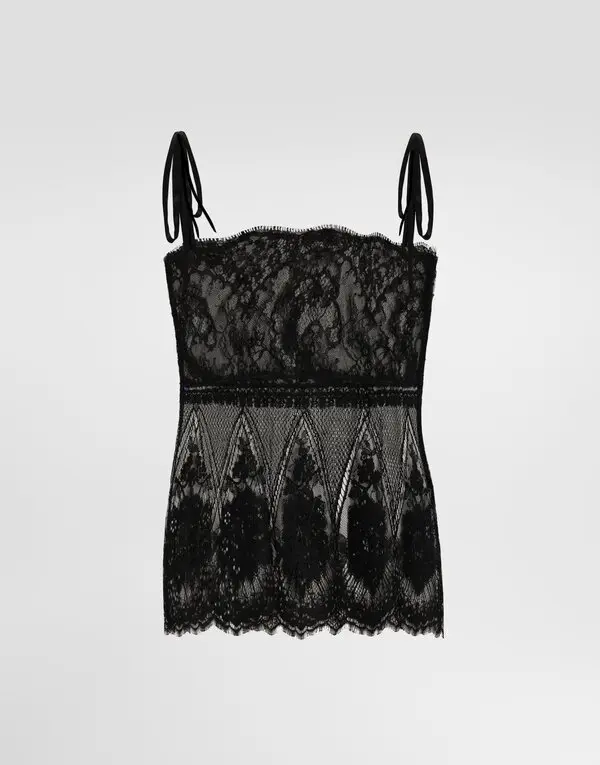 Dolce & Gabbana Lace Camisole - Black