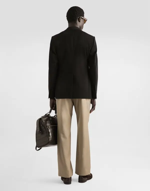 Dolce & Gabbana Wool Canvas Trousers Pants And Shorts