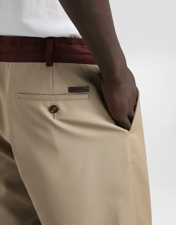 Dolce & Gabbana Wool Canvas Trousers Pants And Shorts