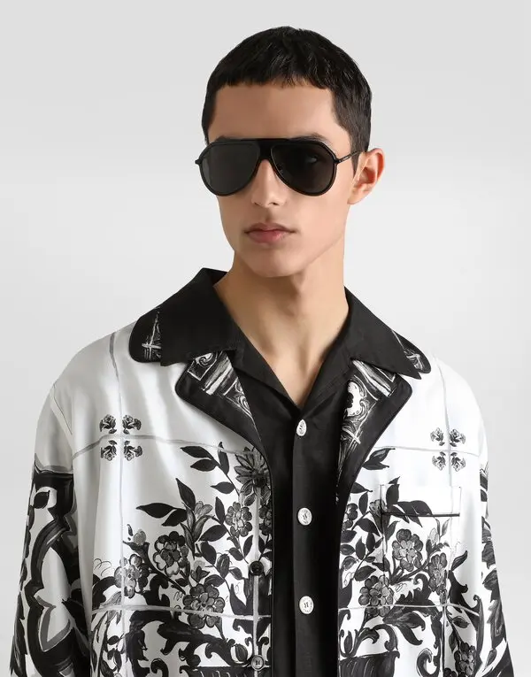 Dolce & Gabbana Majolica-print Twill Vanity Shirt Shirts