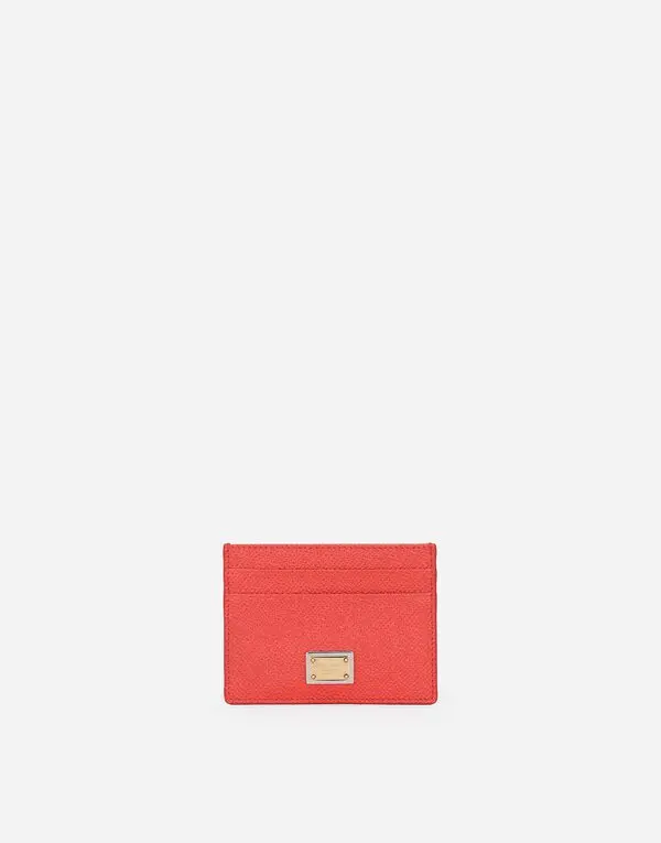 Dolce & Gabbana Card Holder With Tag Wallets And Small Leather Goods Leather - Orange
